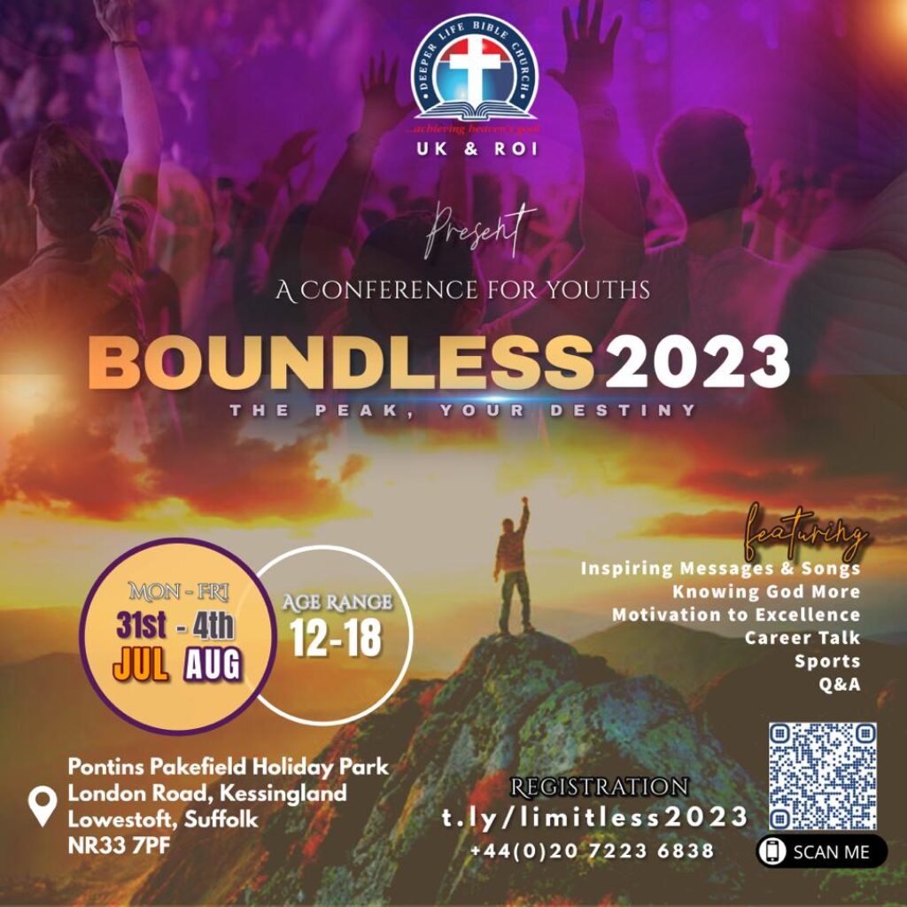 Boundless 2023 (DLBC UK Youth Confab) – Deeper Christian Life Ministry, United Kingdom